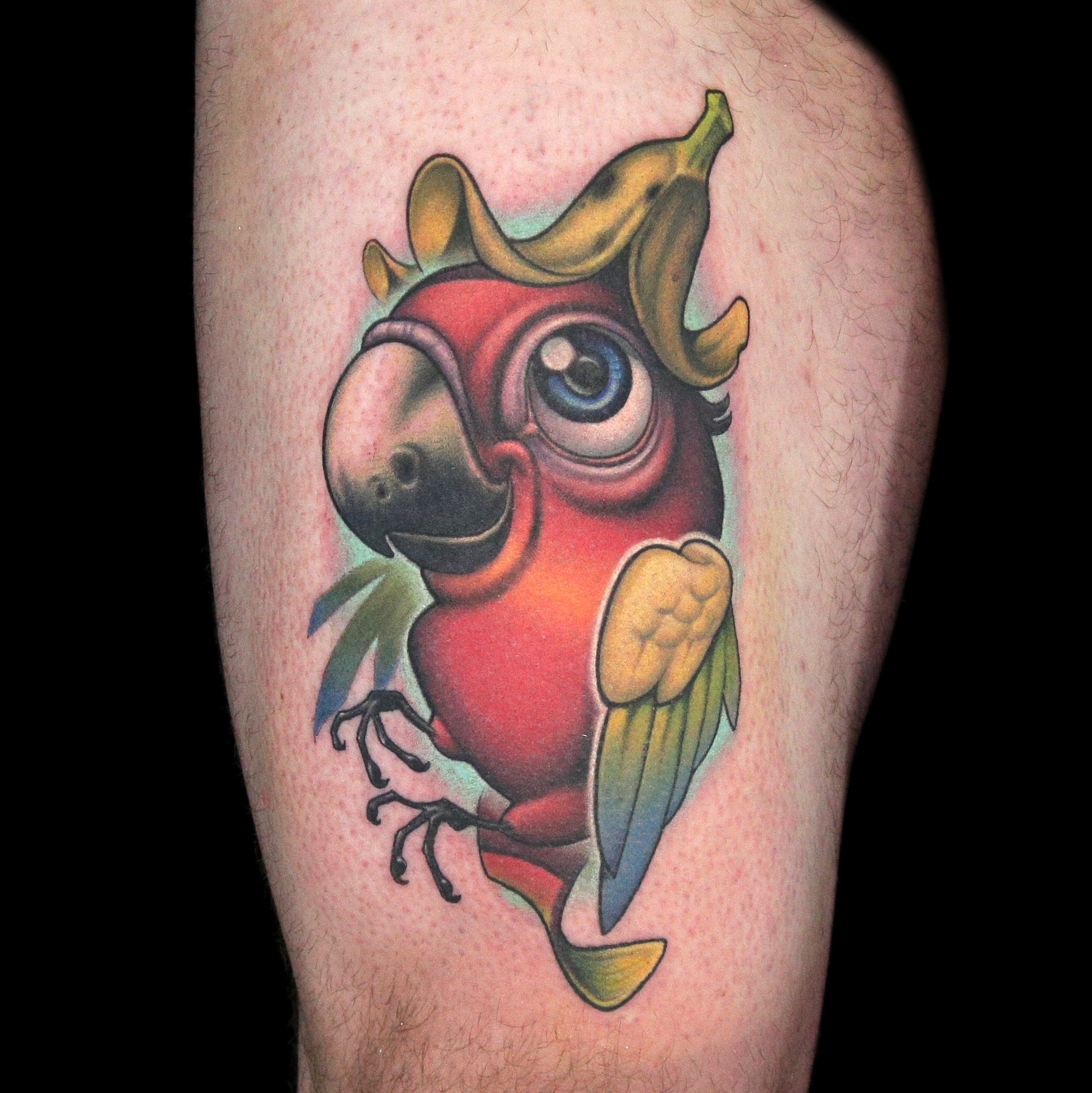 New School Bird Tattoo