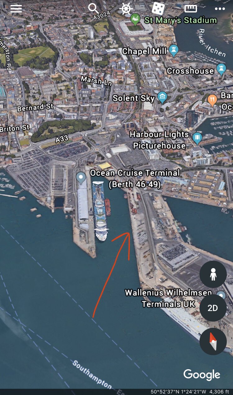 Southampton Dock Map