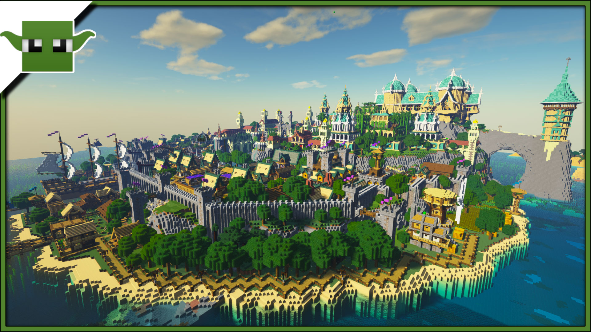Minecraft Medieval City Layout