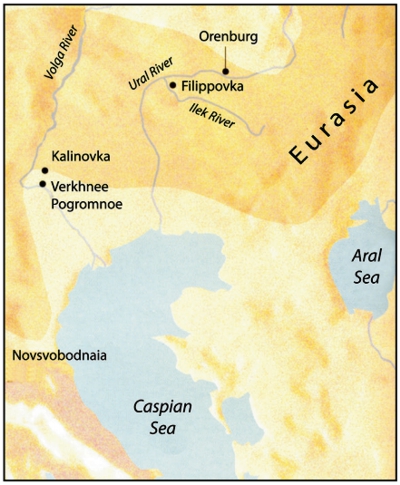 Ural River Map