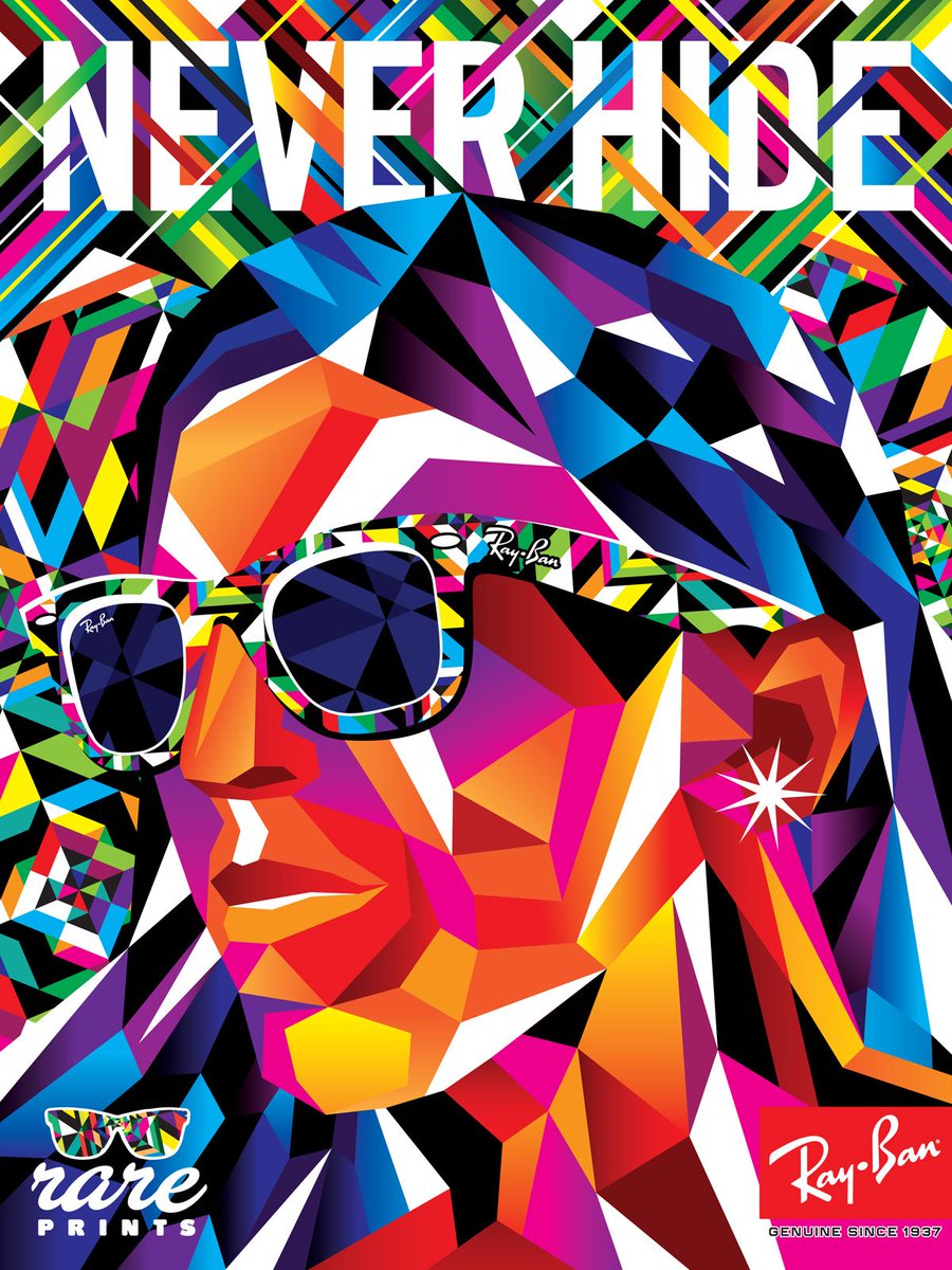 Ray Ban Never Hide Vintage Ad