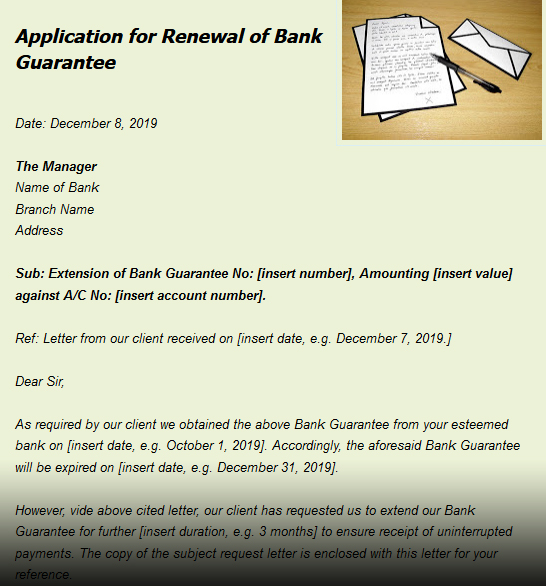 Payment Guarantee Letter