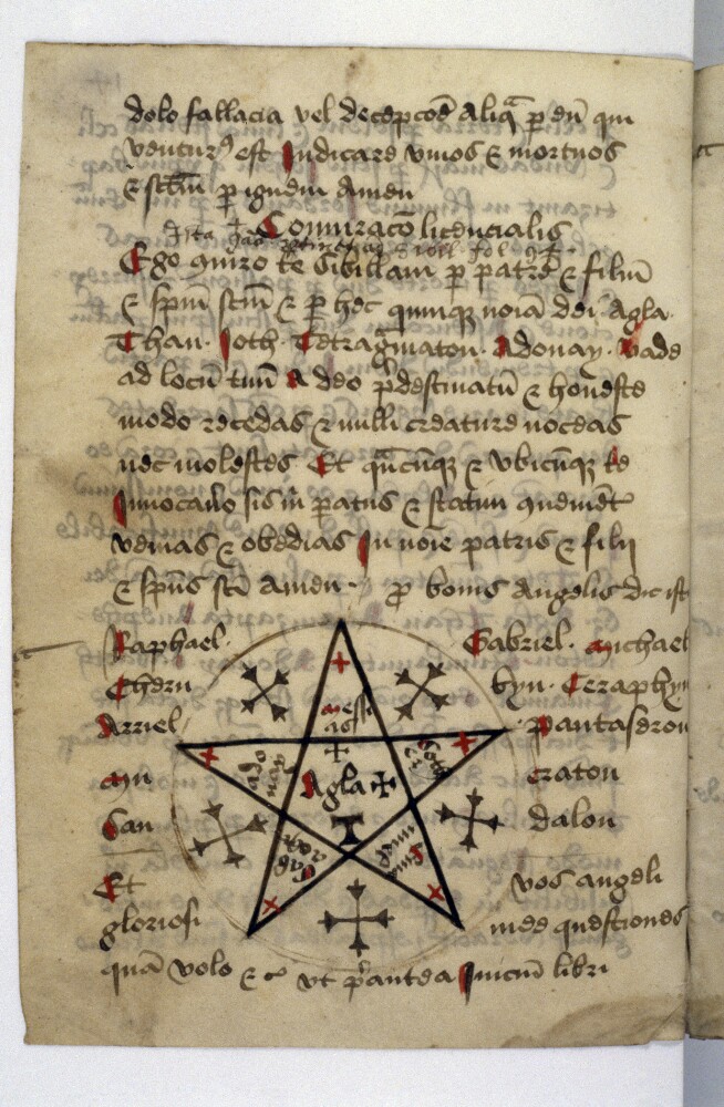 Thread by @DrThomasWaters: "Medieval magic. Four images of a C14th ...