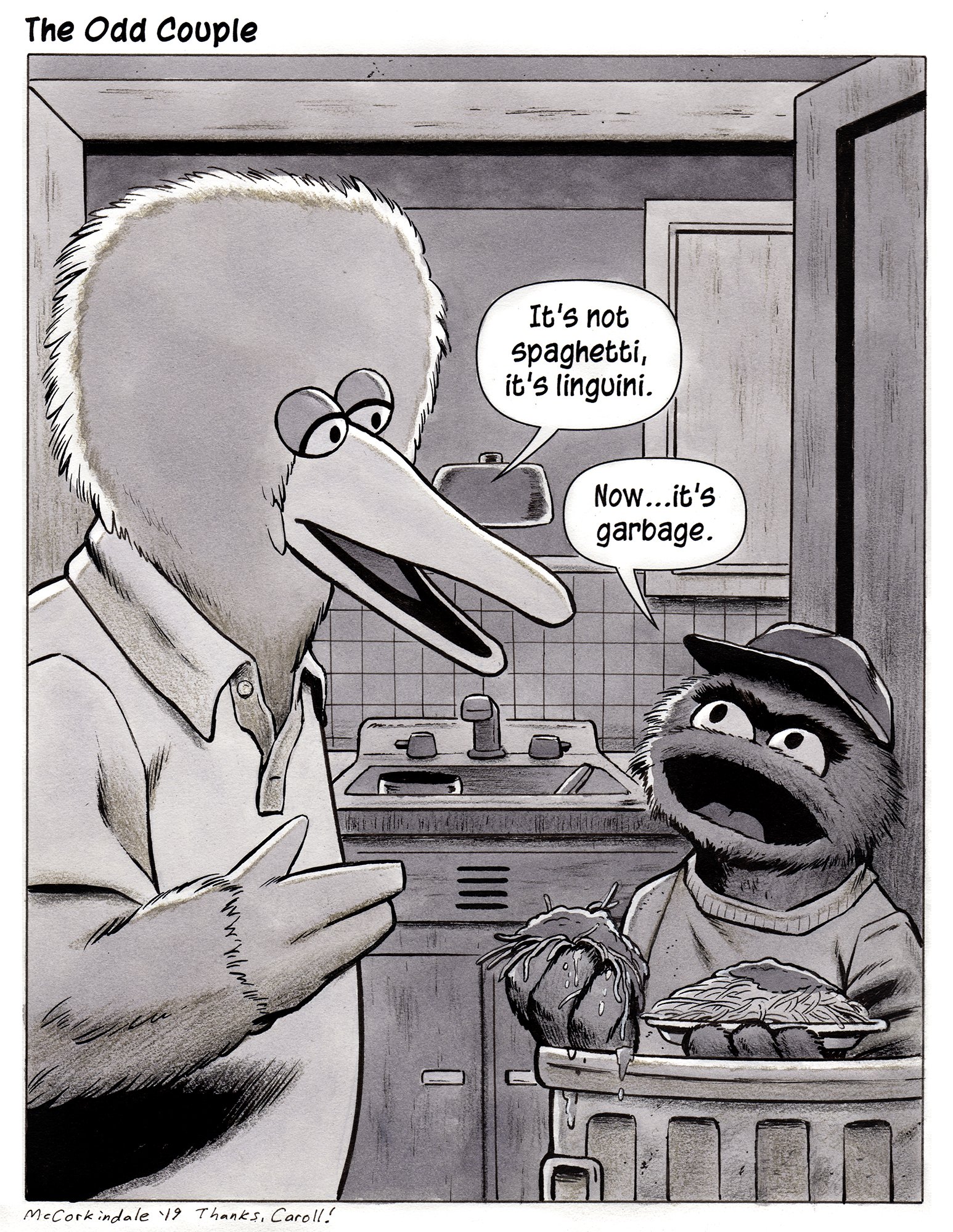 Caroll Spinney Drawing