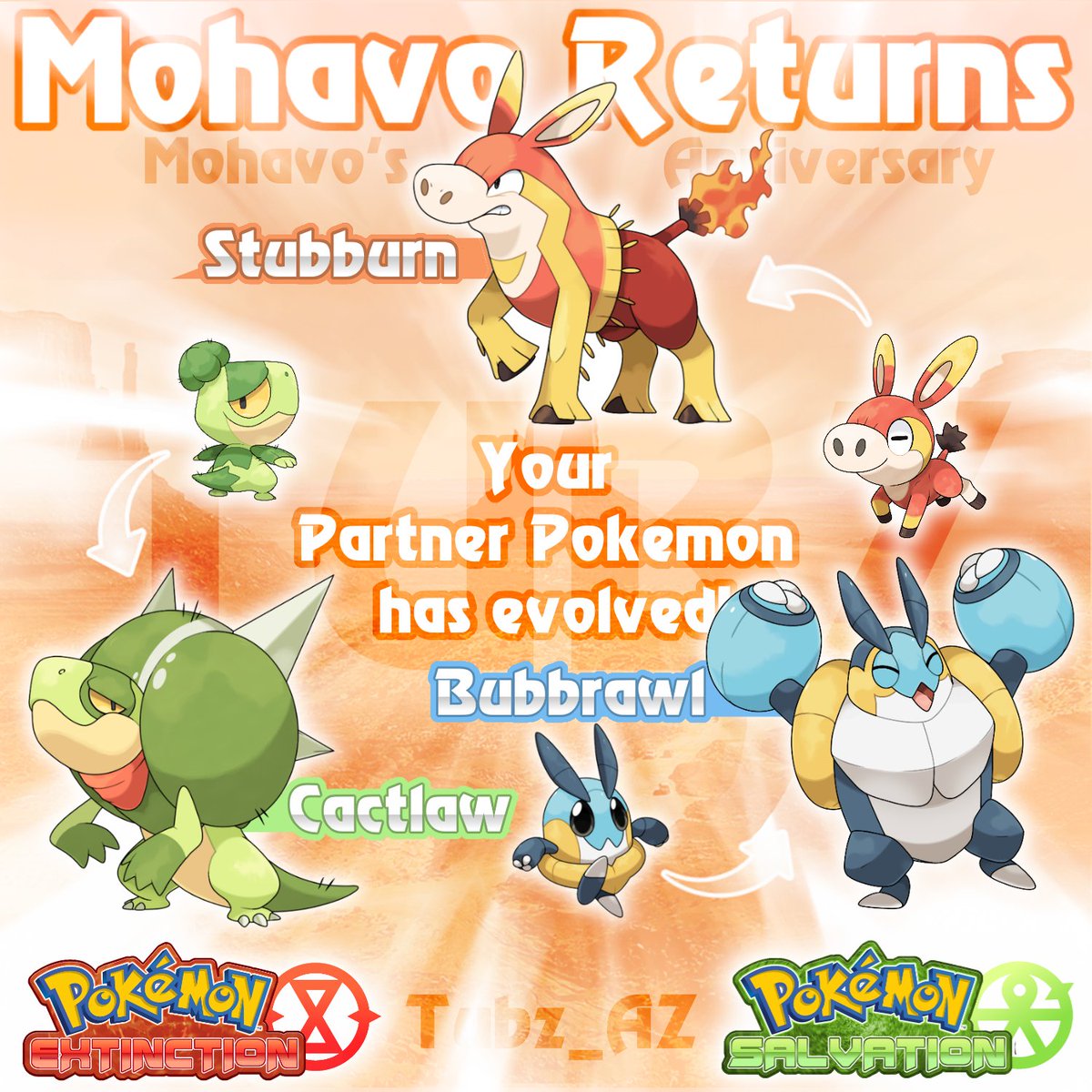 Fakemon Starters Evolution