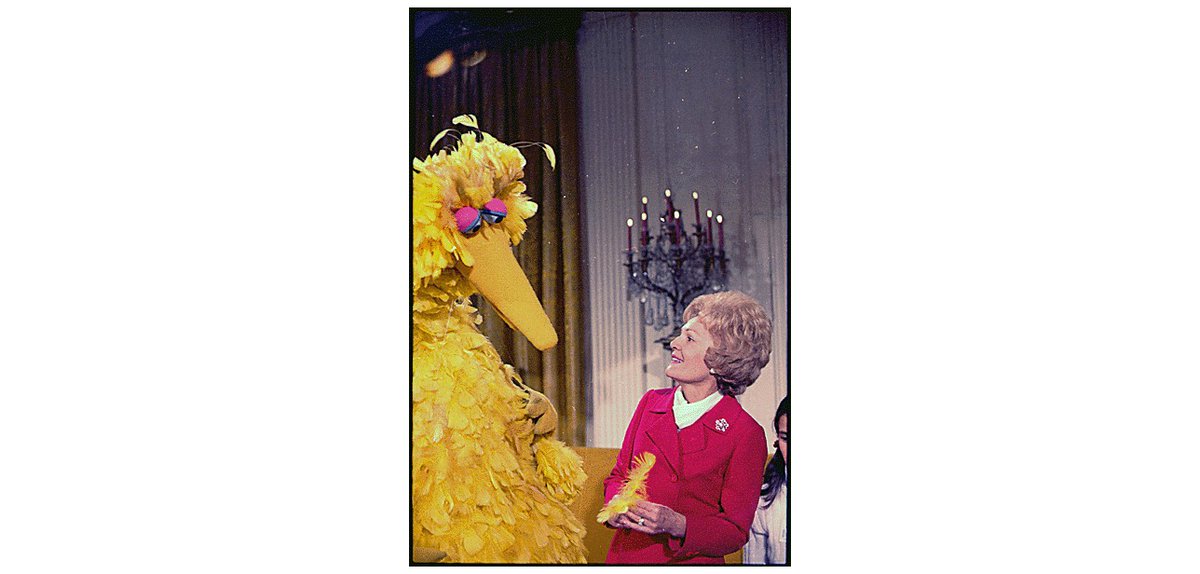 Did you know BigBird met several First Ladies? First Lady Pat Nixon and ...