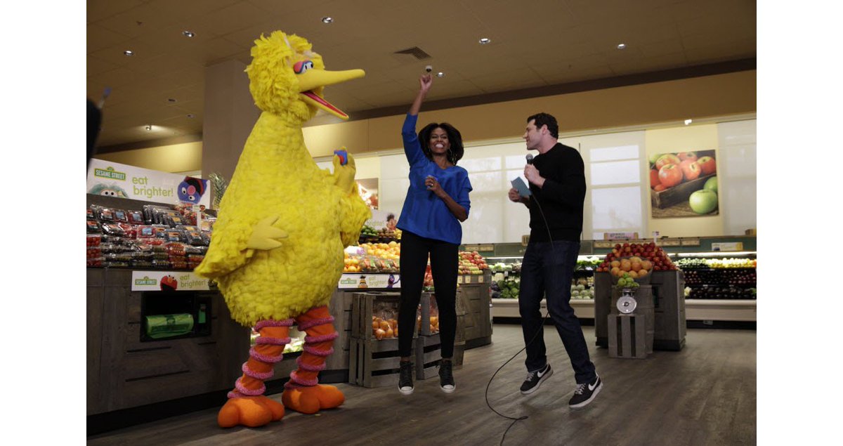 And Big Bird even did some shopping at Safeway in Washington, DC, with ...