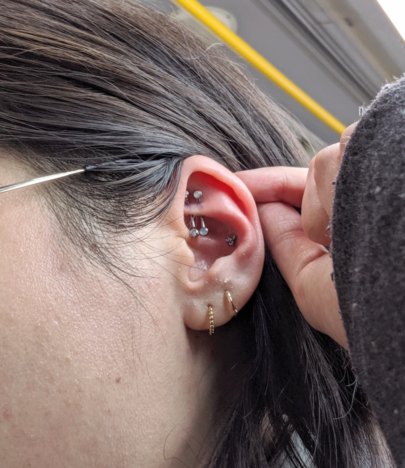 Double Rook Piercing