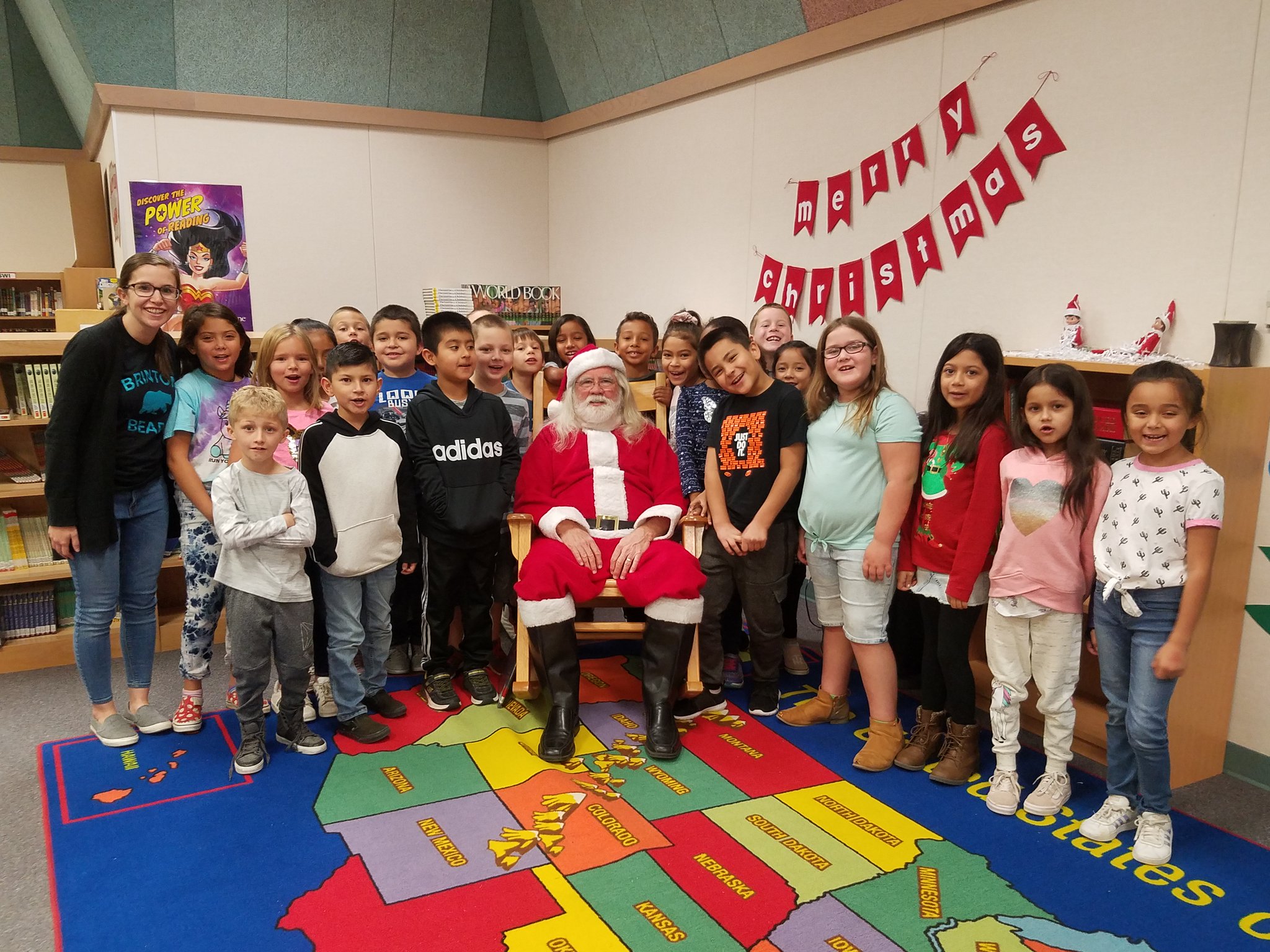 Mrs. Winter on Twitter: "Our class with Santa!…