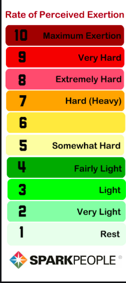 Rate Of Perceived Exertion Acsm