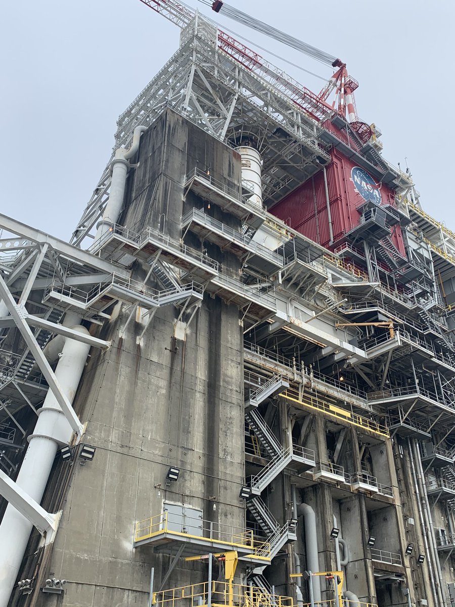 🚀We’re at the foot of the B-2 Test Stand, where the Space Launch System ...