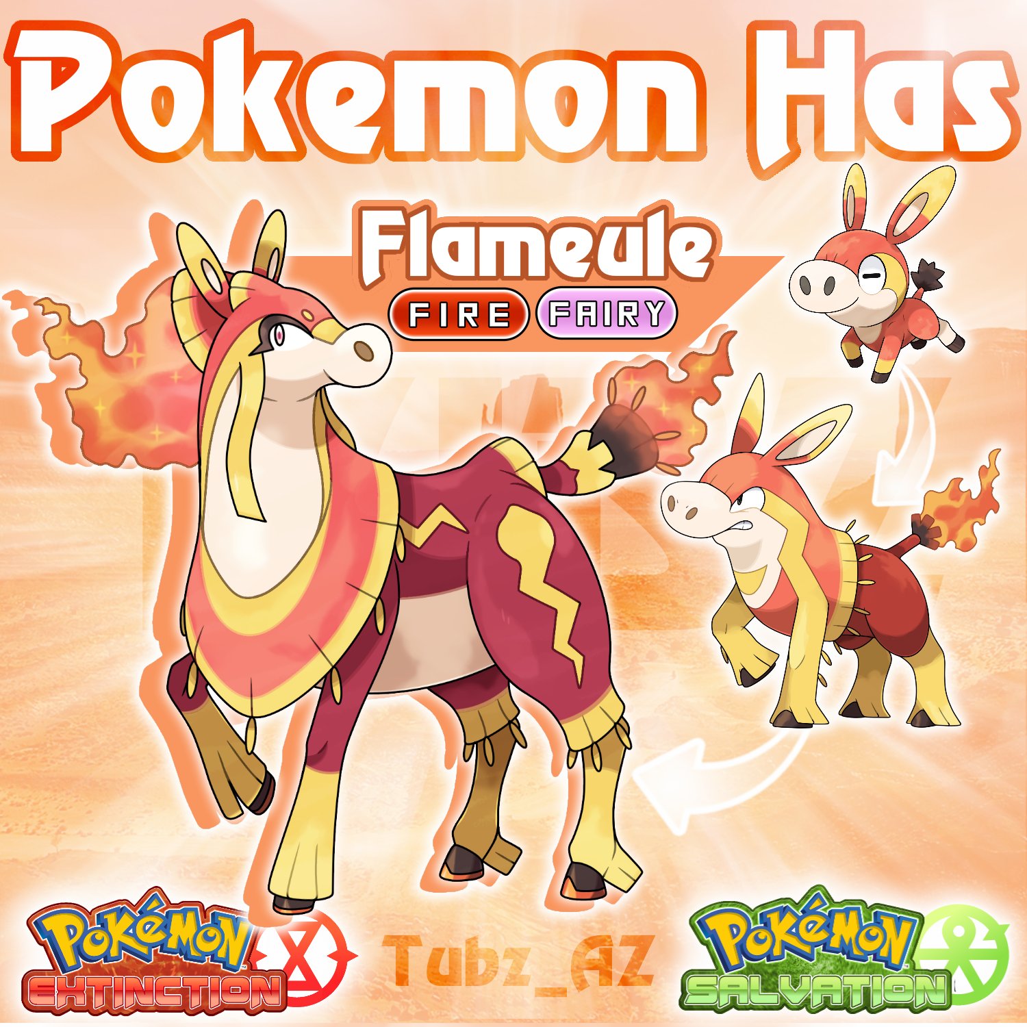 Fakemon Fire Starters