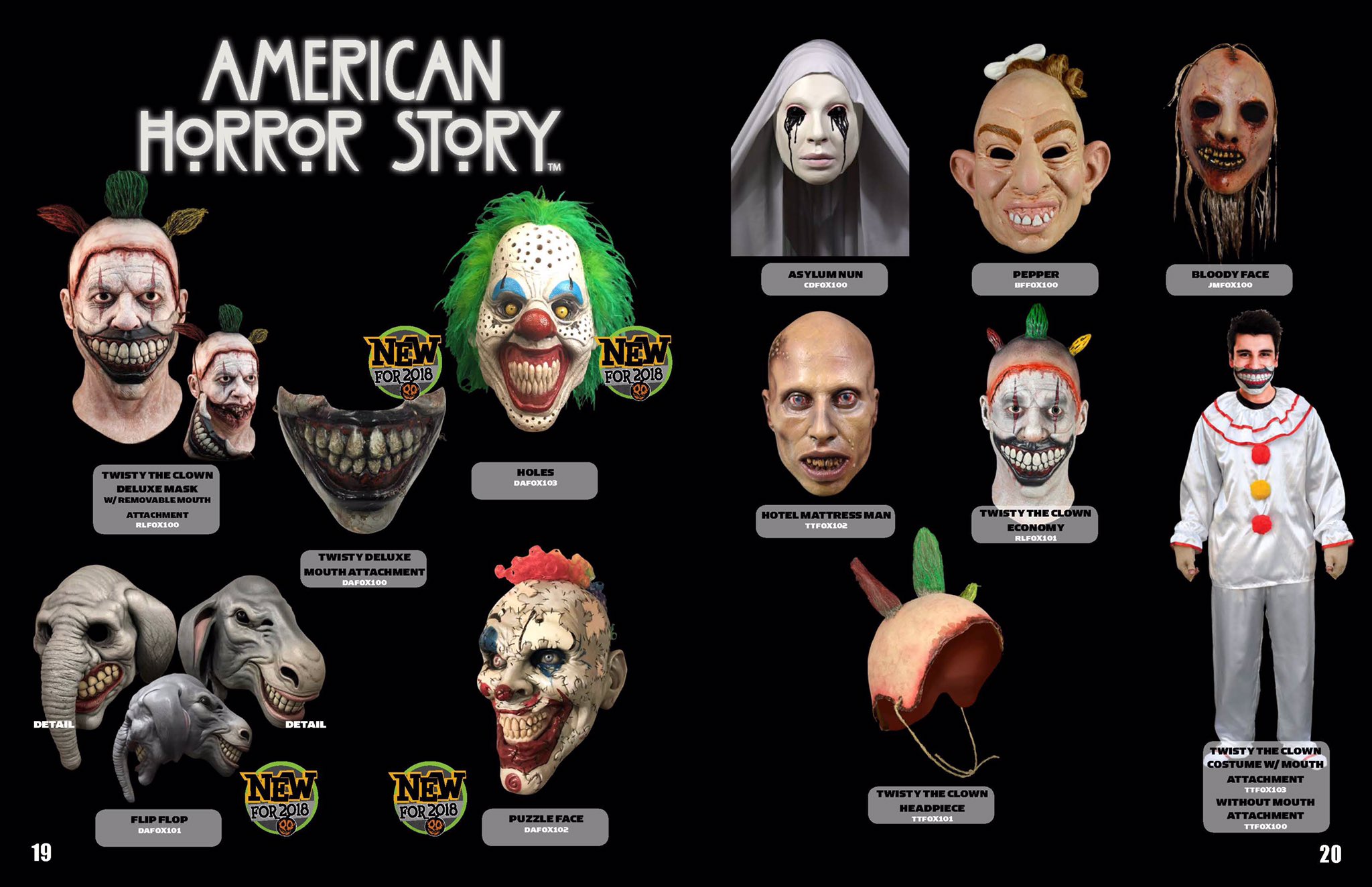 Bloody Face Mask American Horror Story