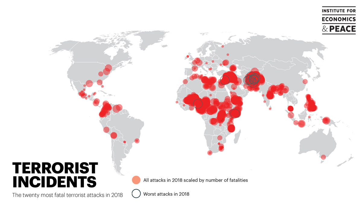 Global Terrorist Attacks Map