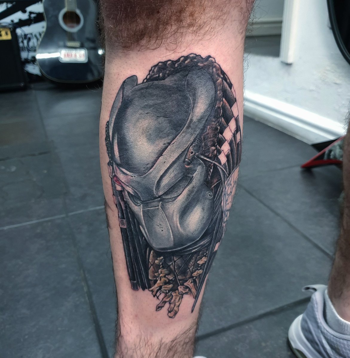Predator Wrist Computer Tattoo
