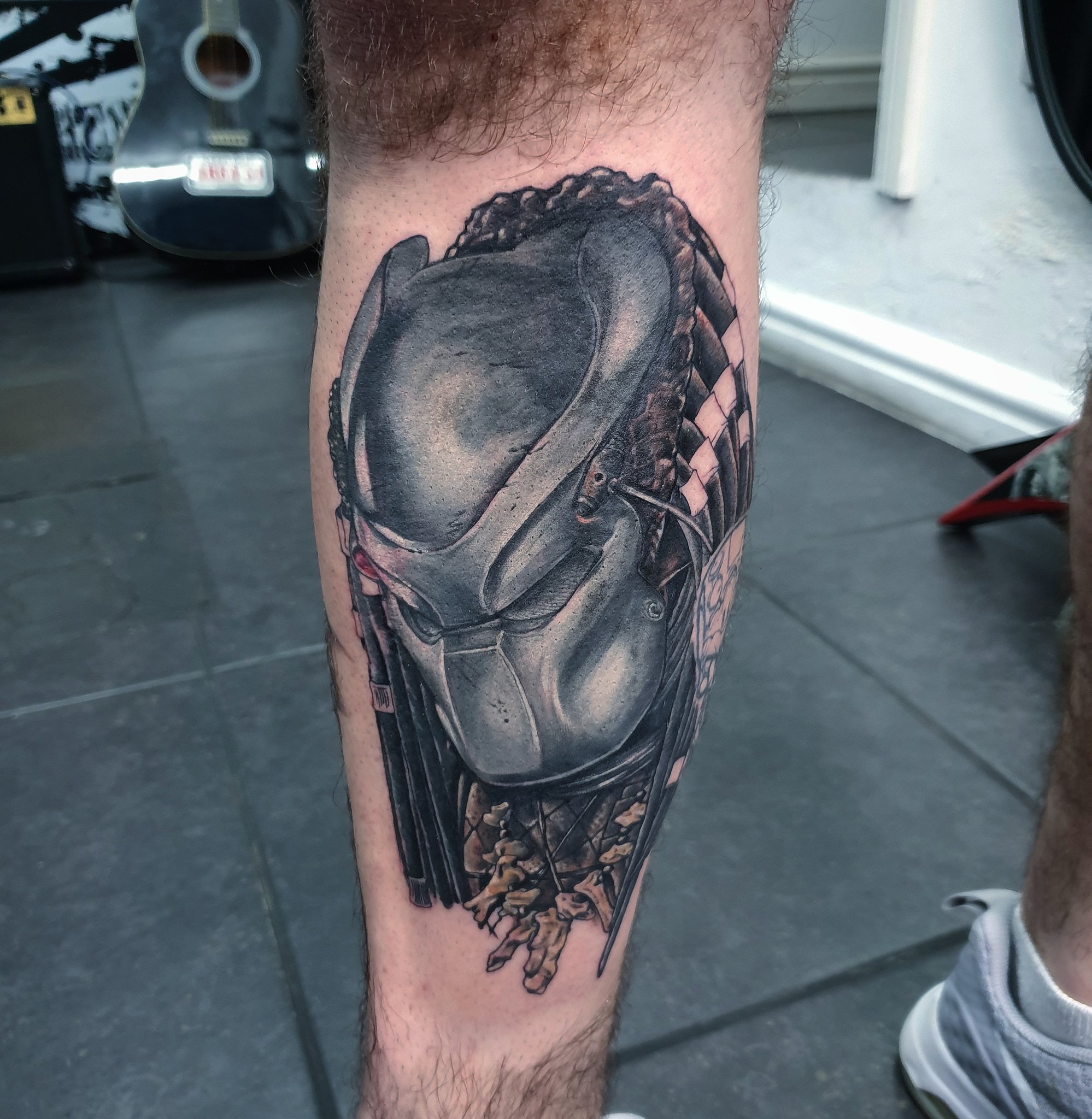 Predator Helmet Tattoo