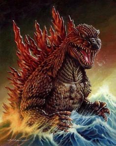 Godzilla 2000 Painting