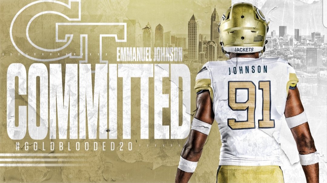 2020 3* DE Emmanuel Johnson commits to Georgia Tech : r/CFB