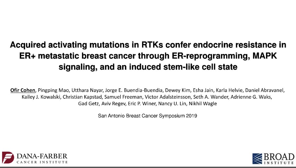 Nikhil Wagle, MD (he/him) on Twitter: "Quick recap of Ofir Cohen’s presentation “Acquired ...