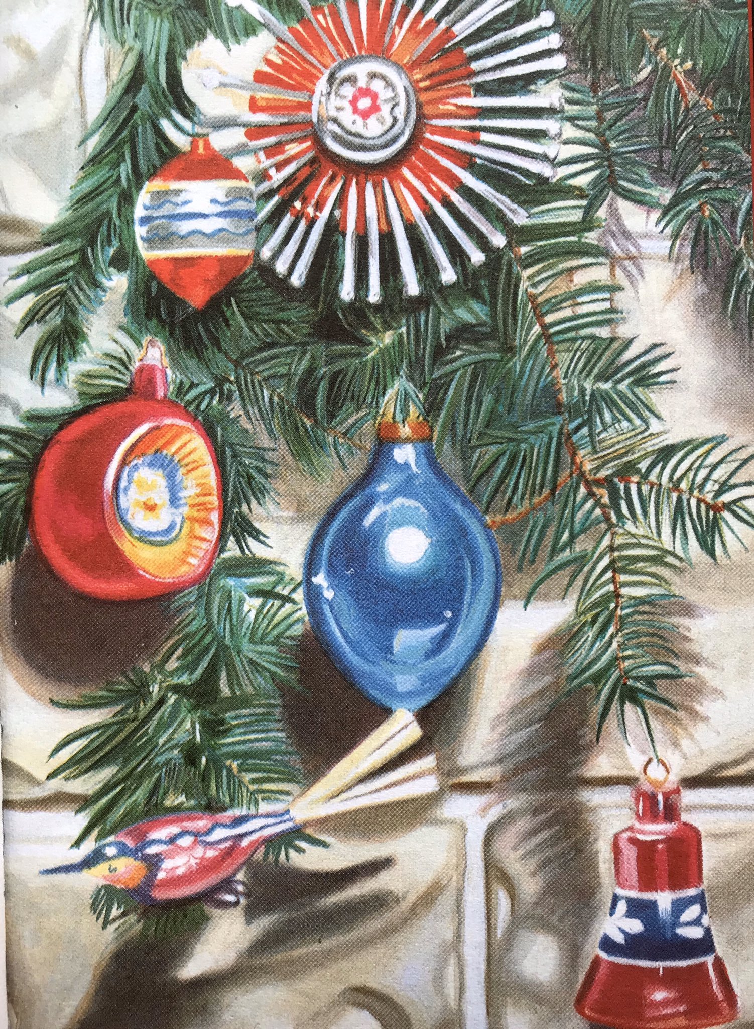 Christmas Tree Twitter Background