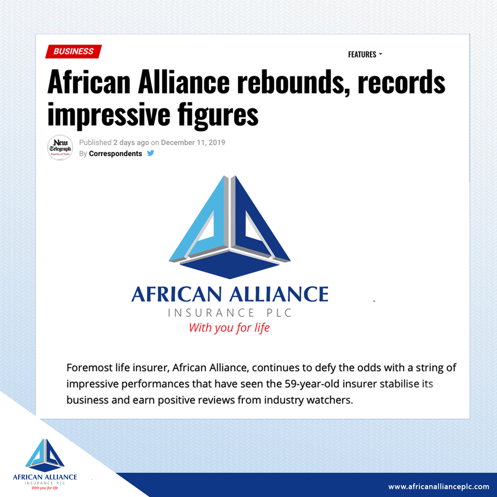 African Alliance Logo Home | AAA