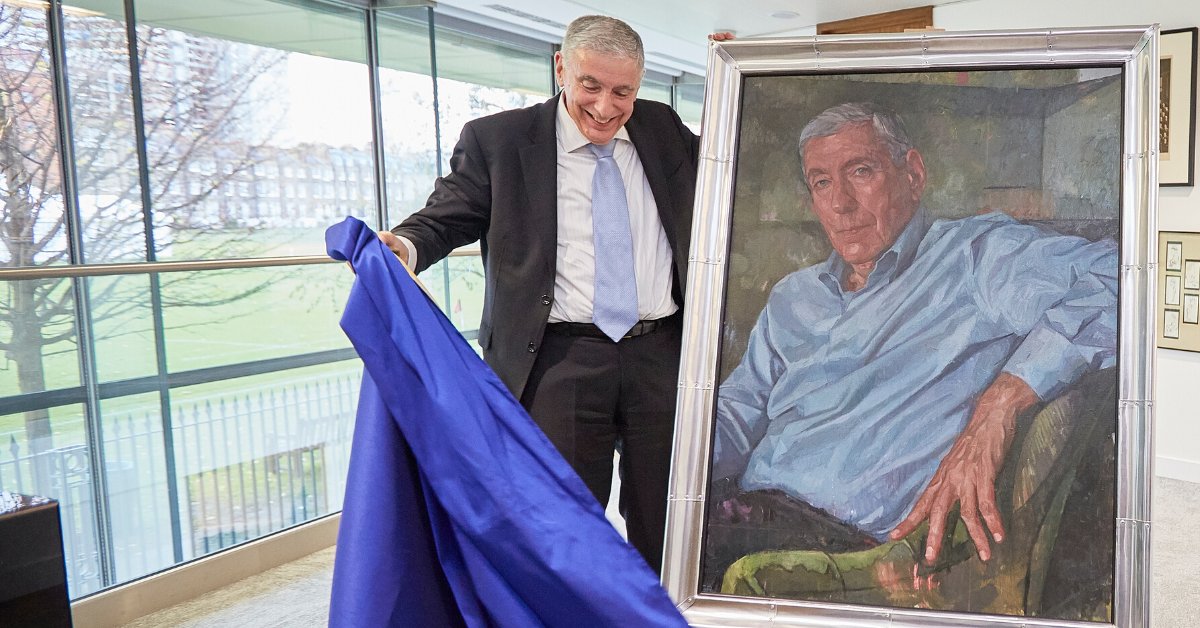 A specially commissioned oil painting of our retired Chairman Sir Brian ...