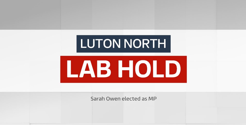 Sarah Owen has been elected as MP for Luton North. The constituency has ...