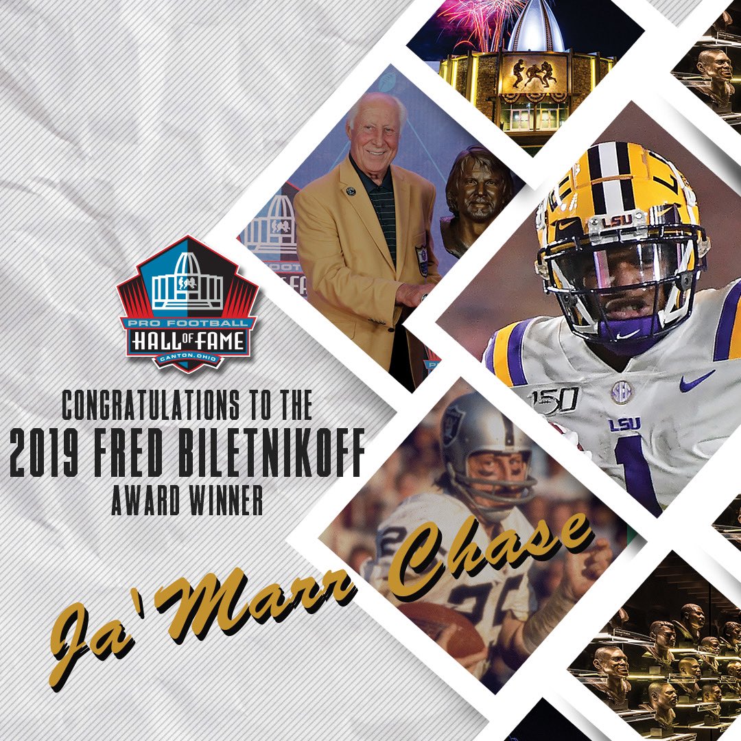 Congratulations to the 2019 Fred Biletnikoff Award Winner, Real10jayy ... Congratulations to the 2019 Fred Biletnikoff Award Winner, Real10jayy ...