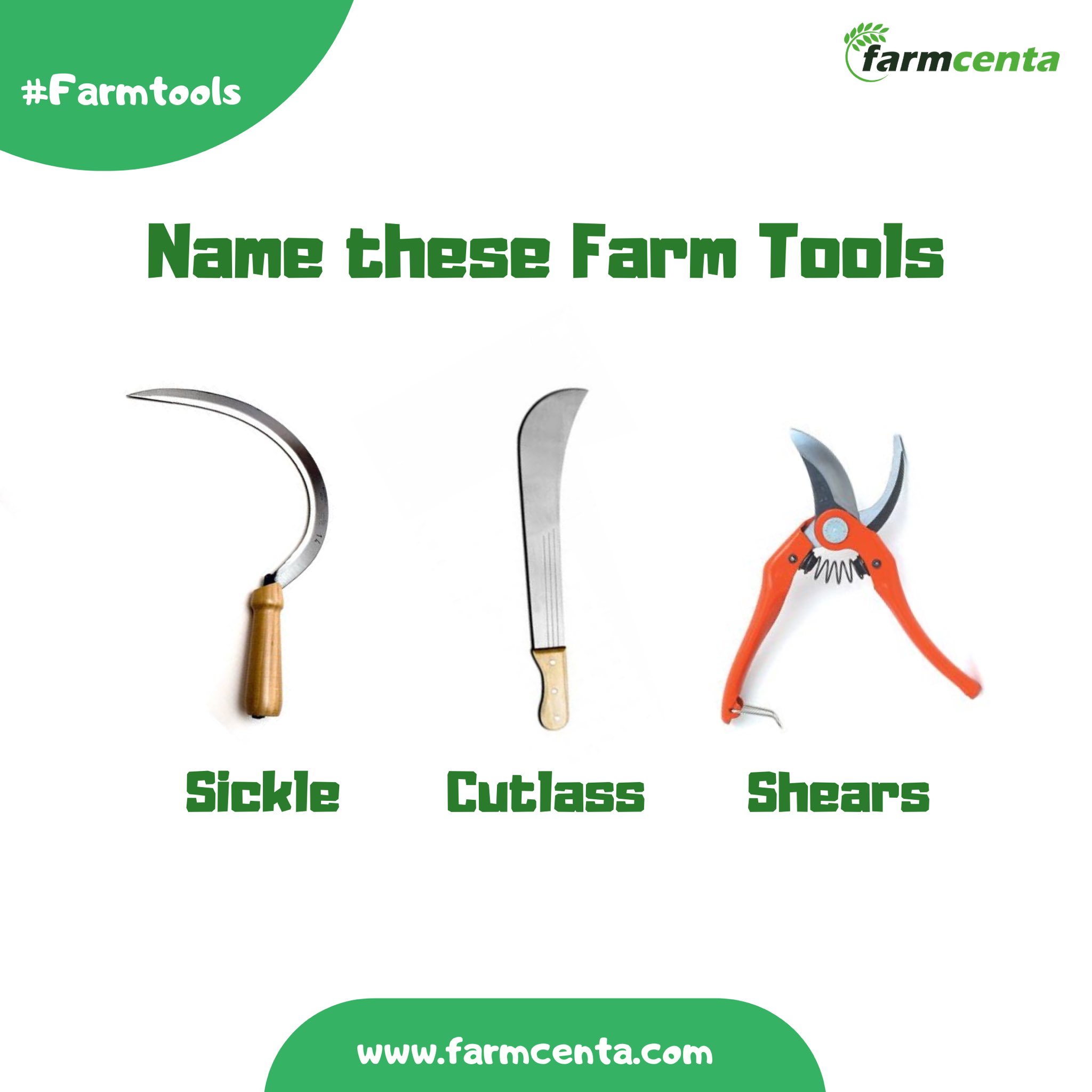 Farming Tools With Their Names
