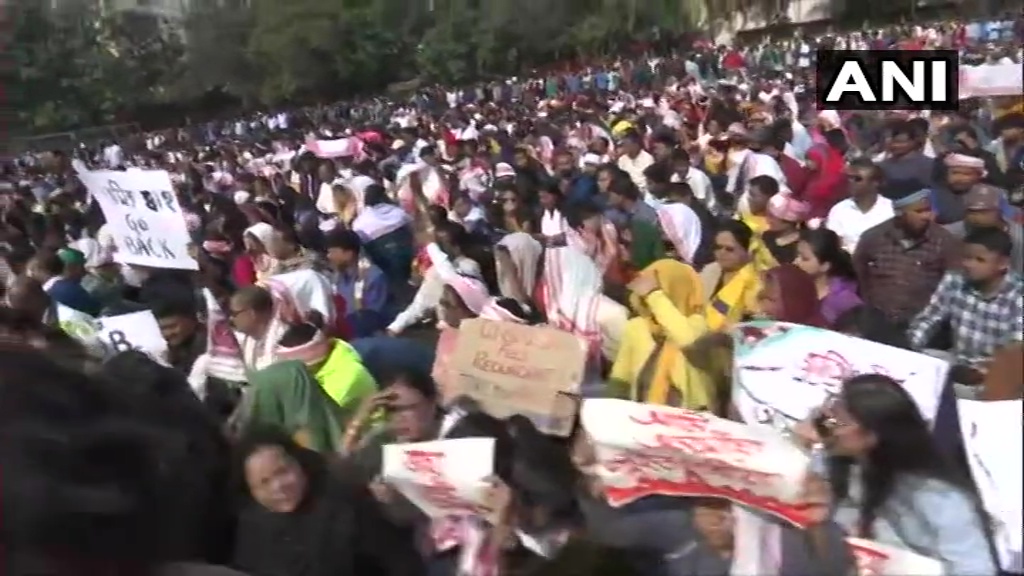 Assam: All Assam Students' Union (AASU) holds protest in Guwahati ...