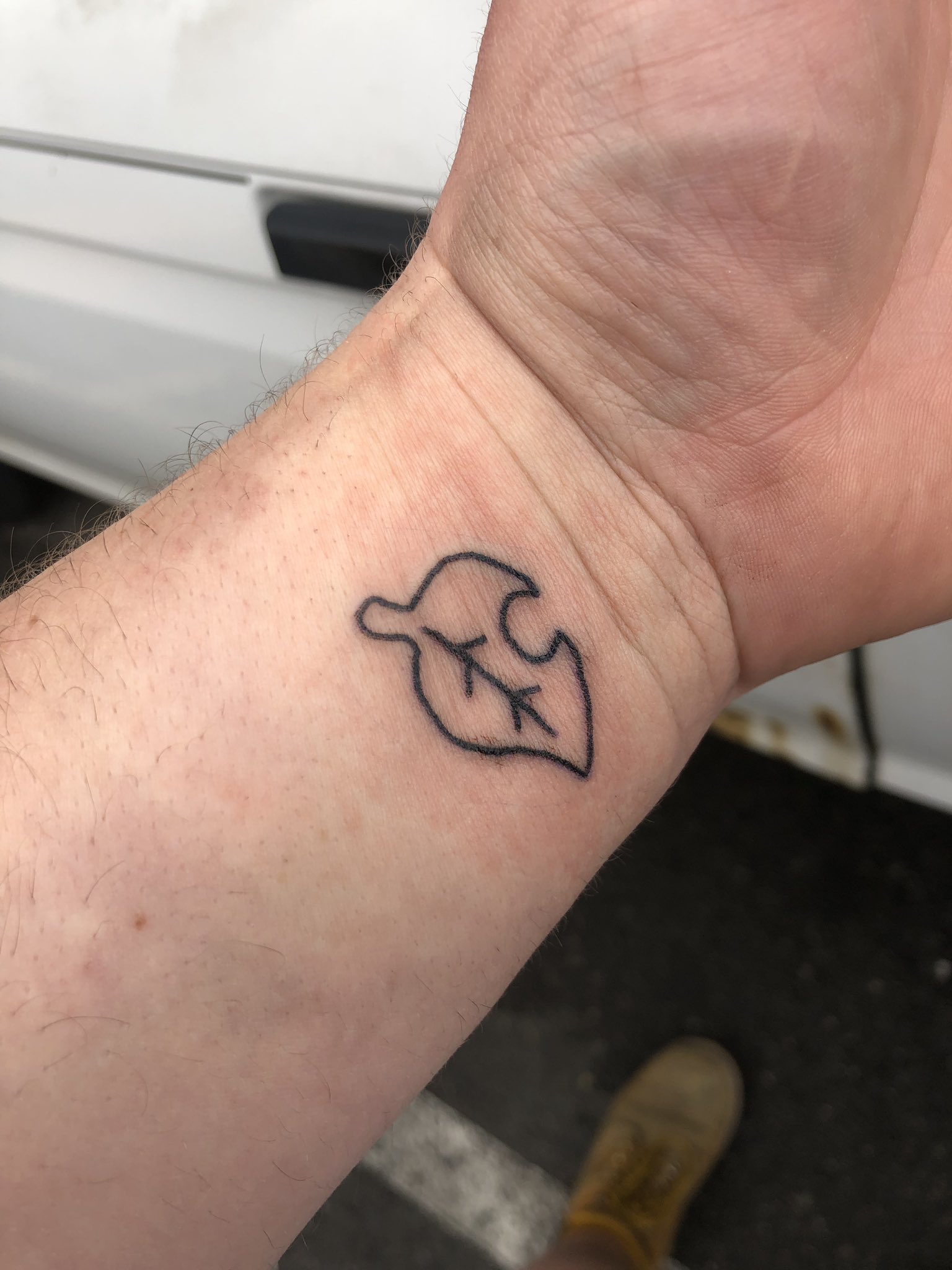 Animal Crossing Leaf Tattoo