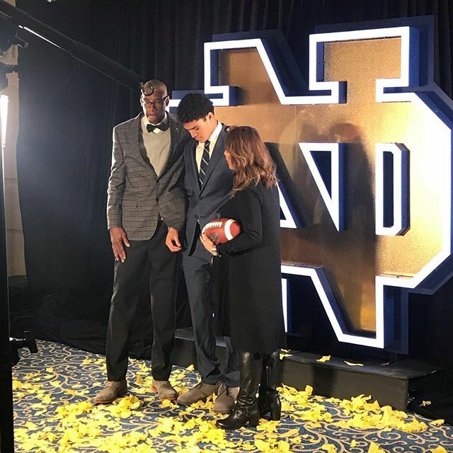 Freshman Kyle Hamilton enjoys his first Echoes awards at NotreDame ...