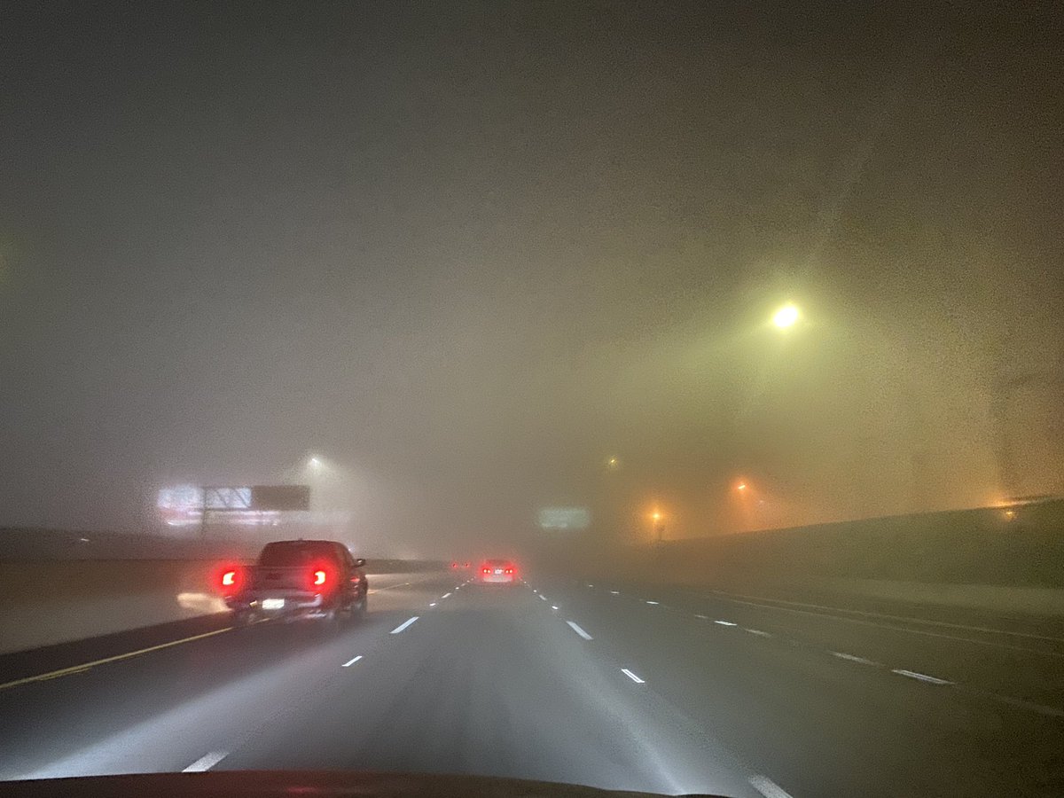 Patchy dense fog was developing across portions of the San Fernando ...