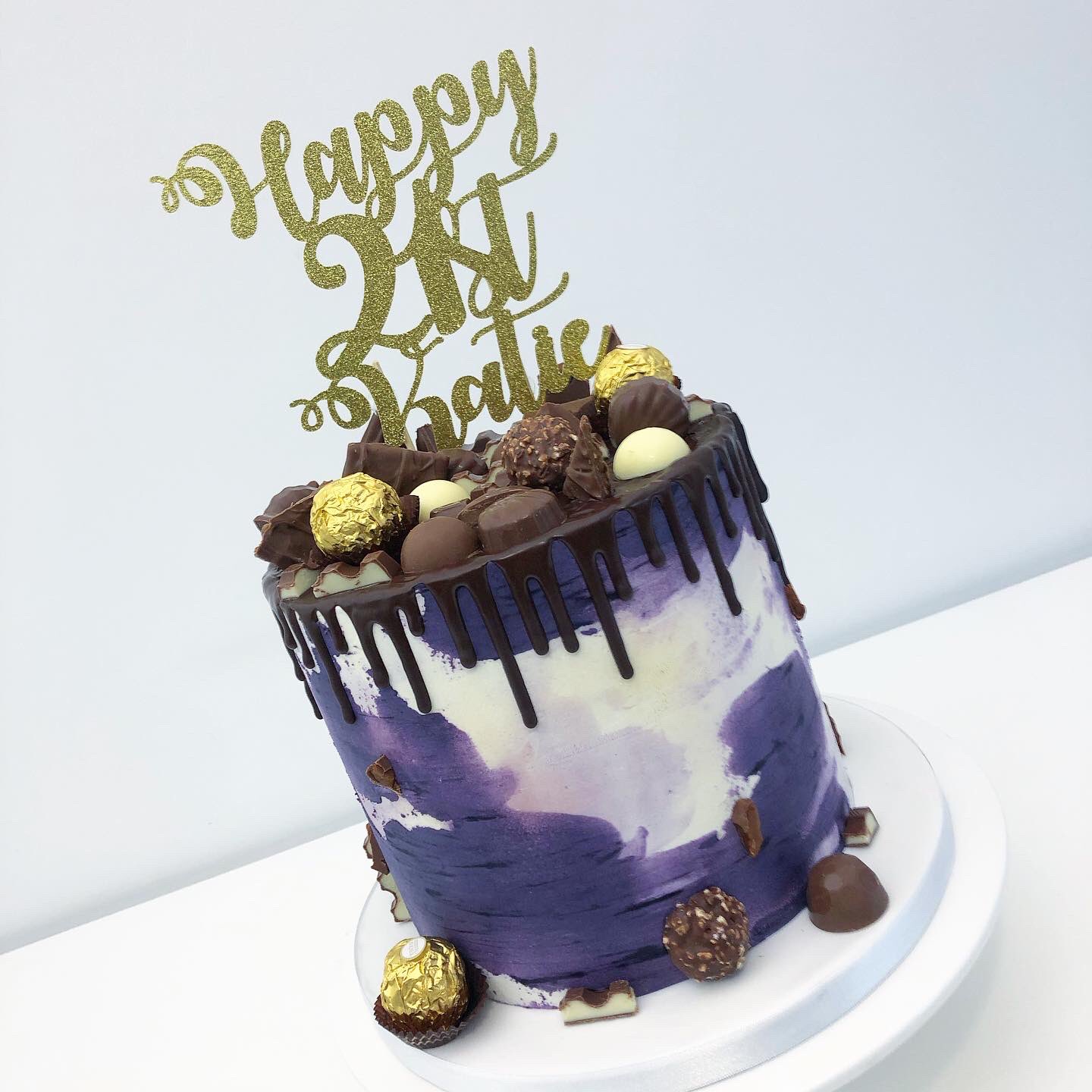 Purple 21st Birthday Cakes