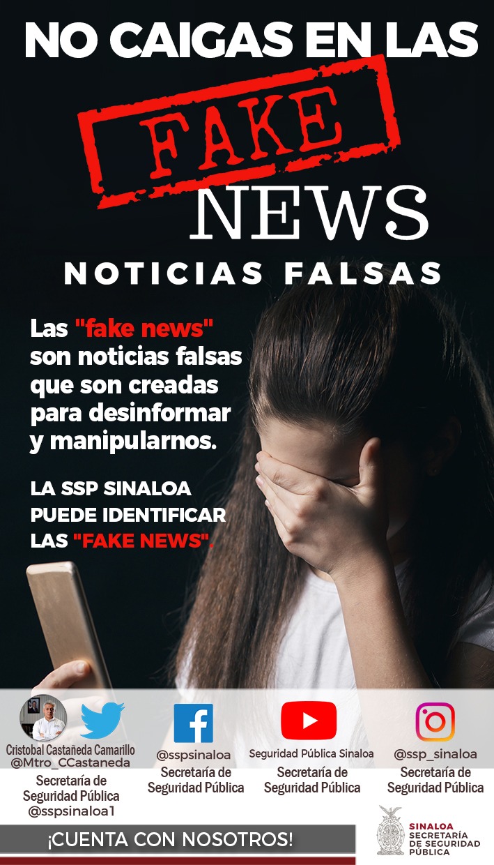 Seguridad Pública Sinaloa on Twitter: "Las “Fake News” o noticias ...