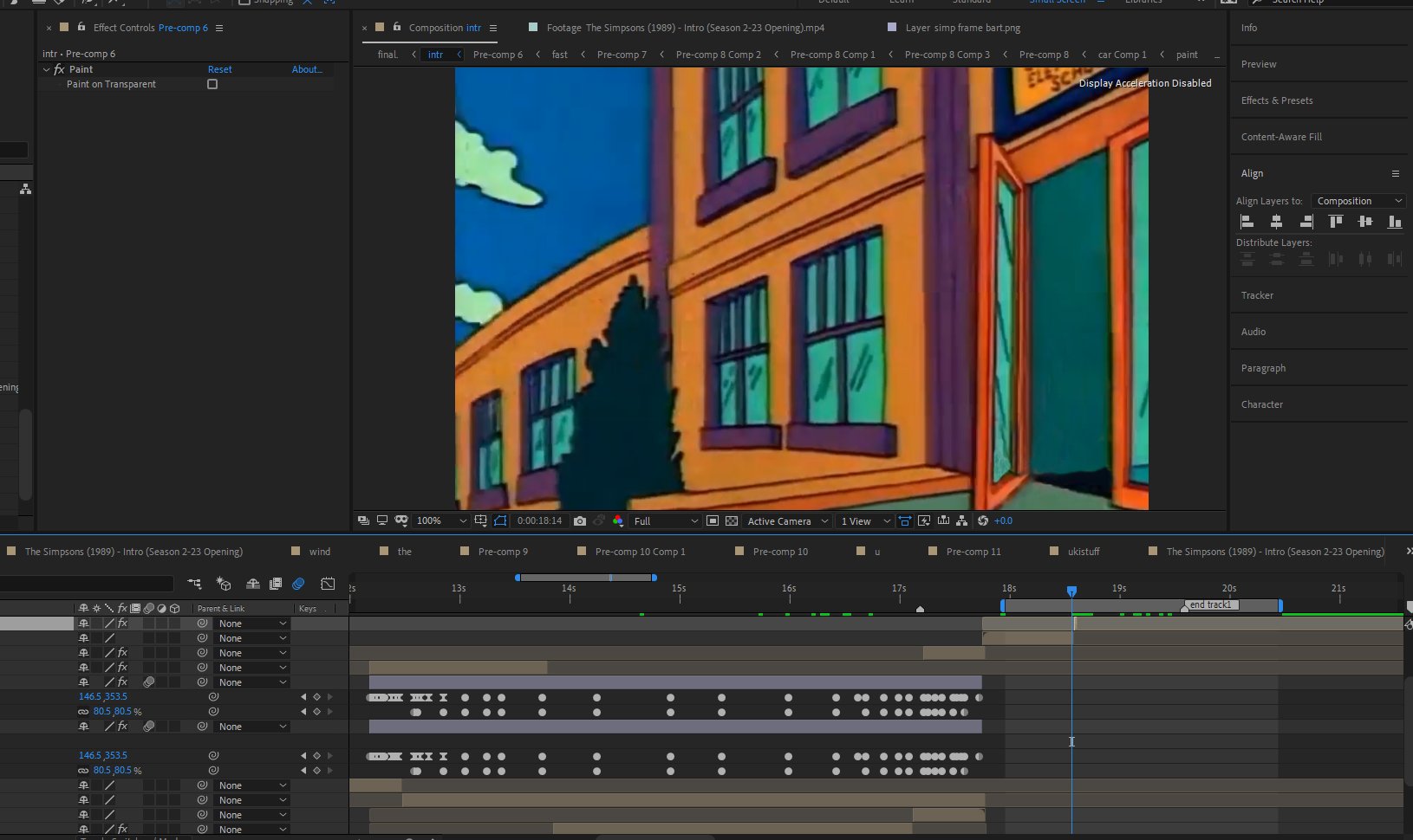 noah (beanlette) on Twitter: "The Simpsons intro except it's empty. like 60 hours of work went ...