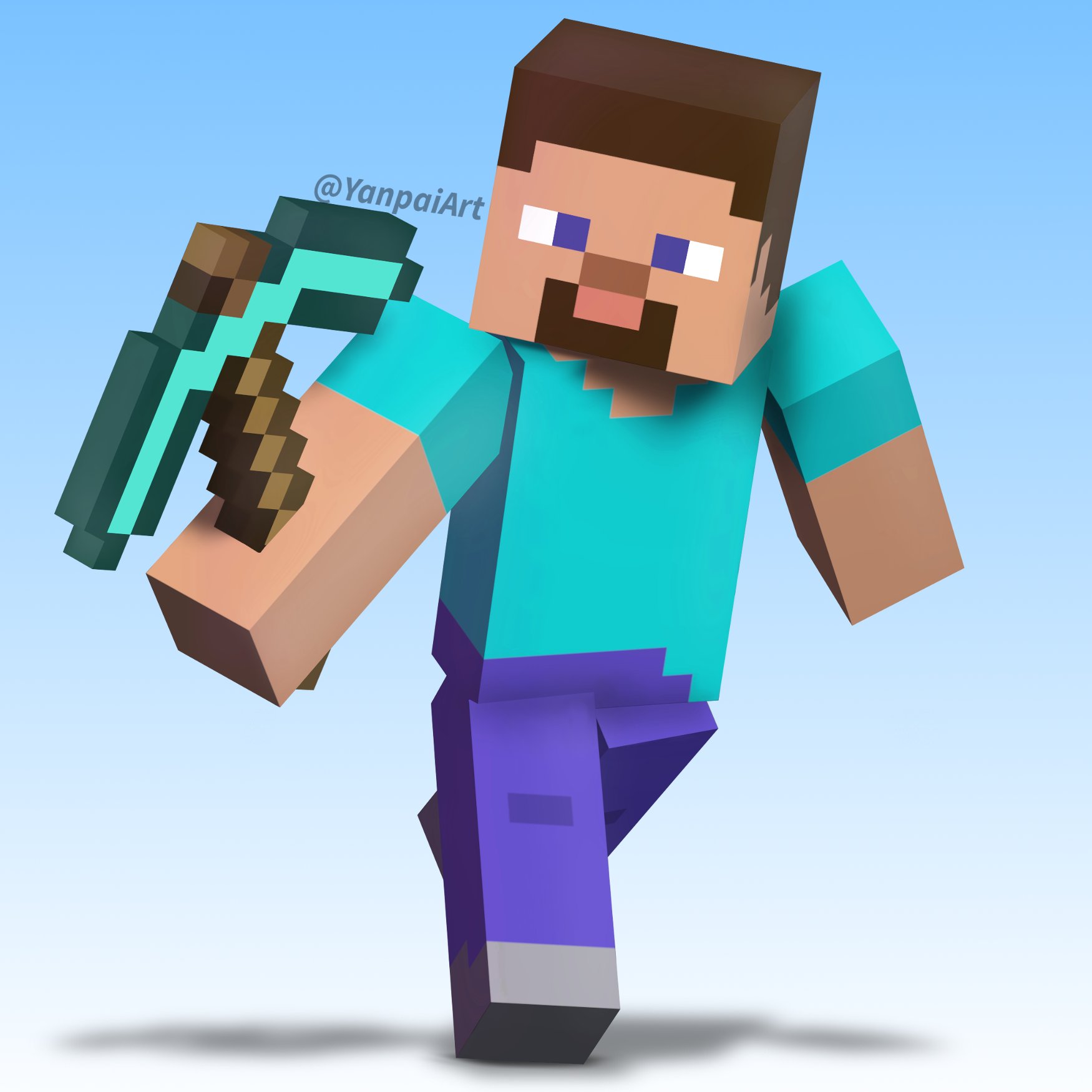 Minecraft Steve Render