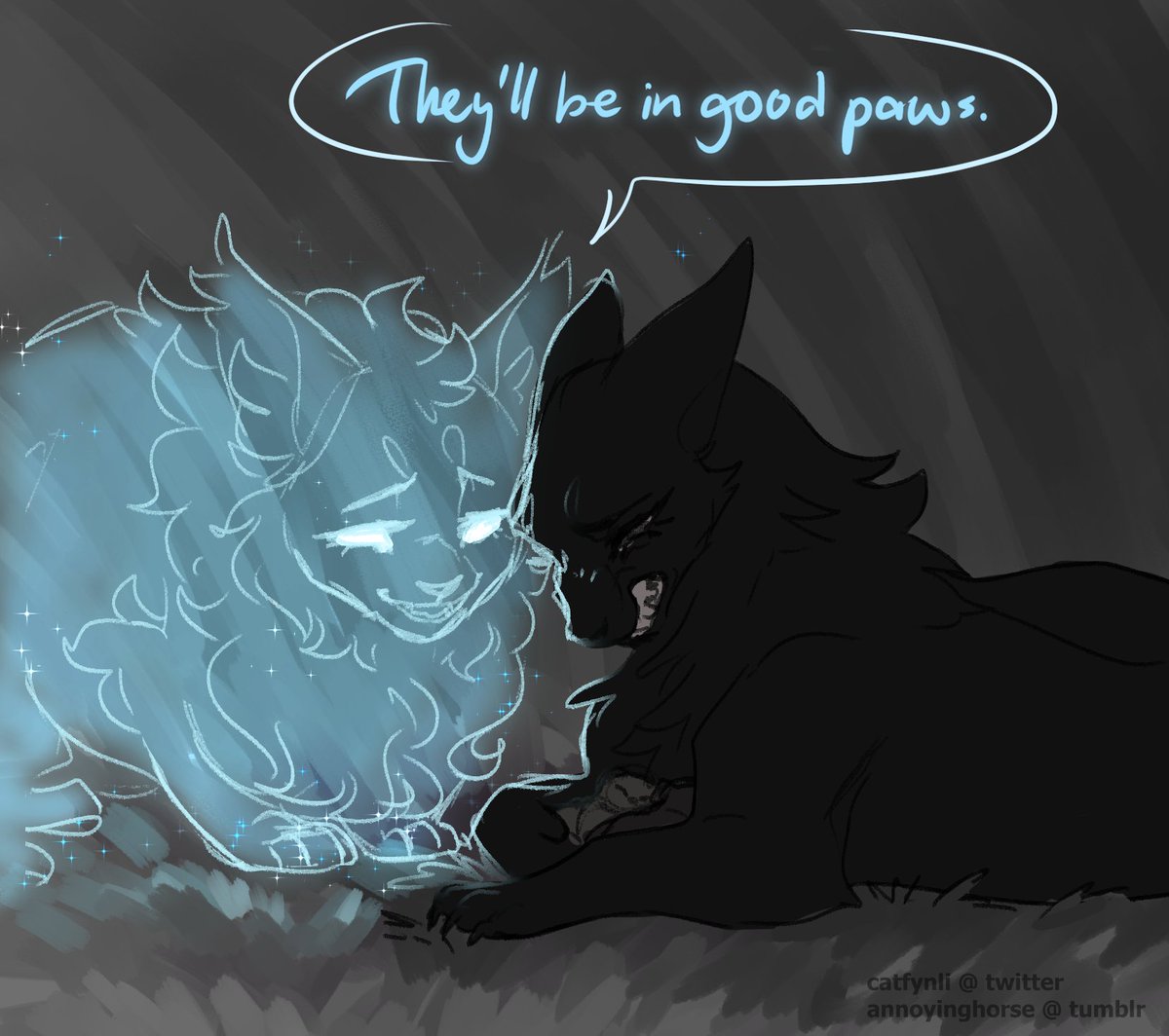 Warrior Cats Crowfeather And Nightcloud