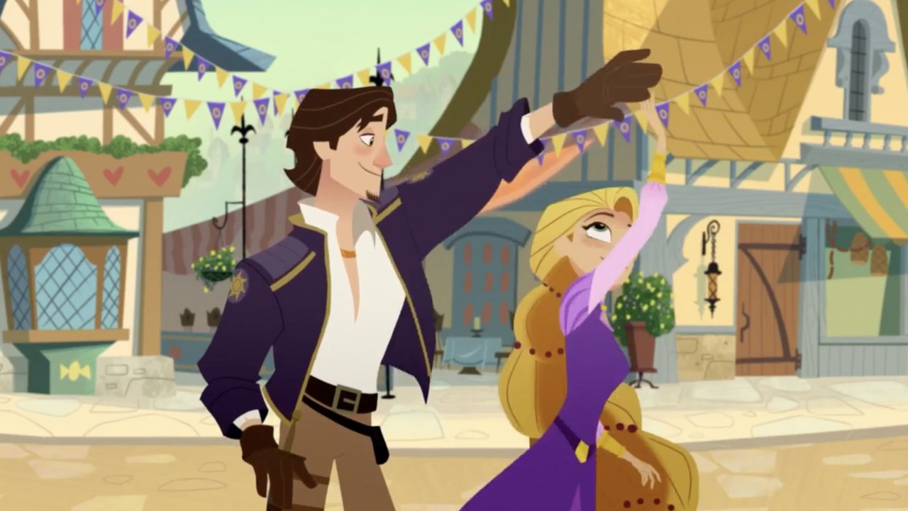 Flynn And Rapunzel In Frozen