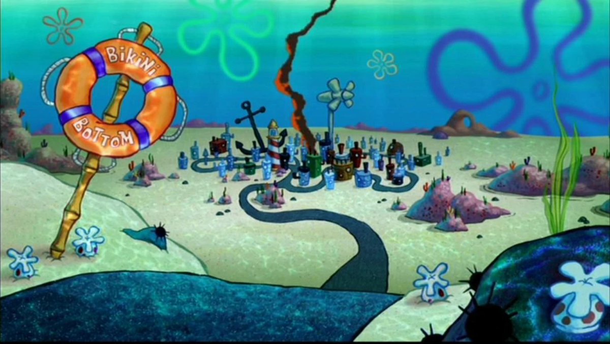 Bikini Bottom Sign Spongebob