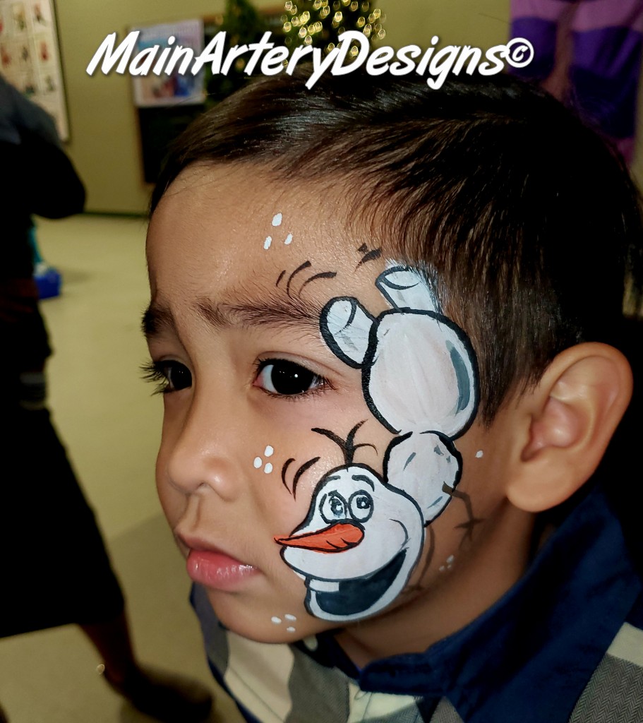 Olaf Face Painting