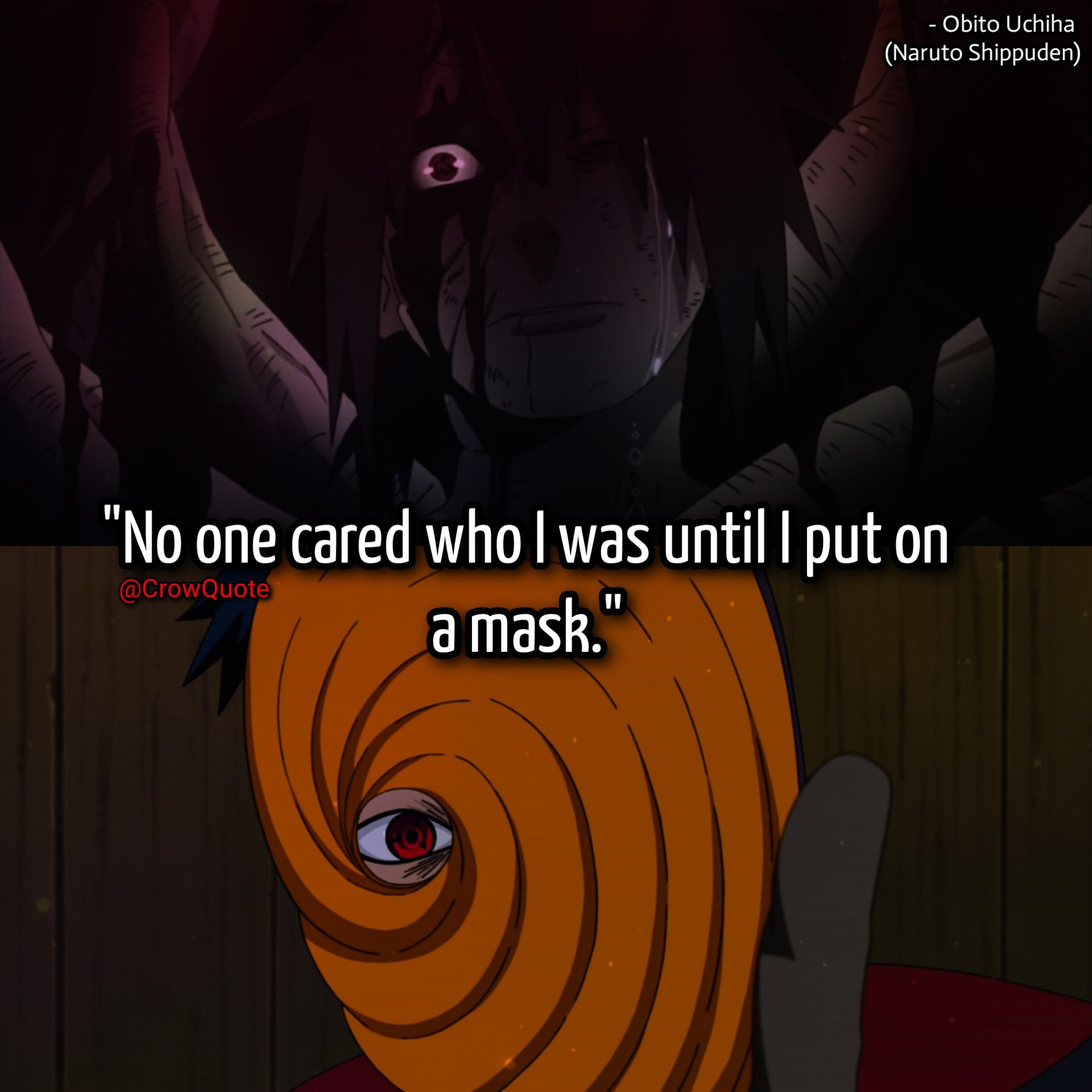Obito Quotes Naruto Is Obito Uchiha A Dark Counterpart And Evil