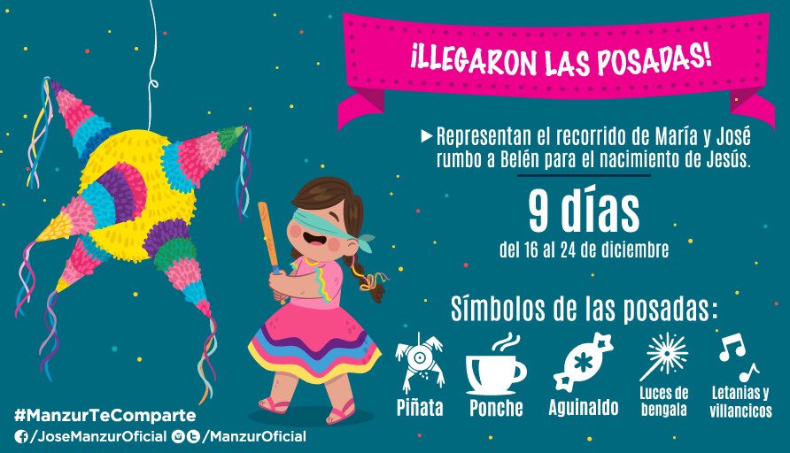 José Manzur Quiroga on Twitter: "Ya iniciaron las tradicionales posadas ...