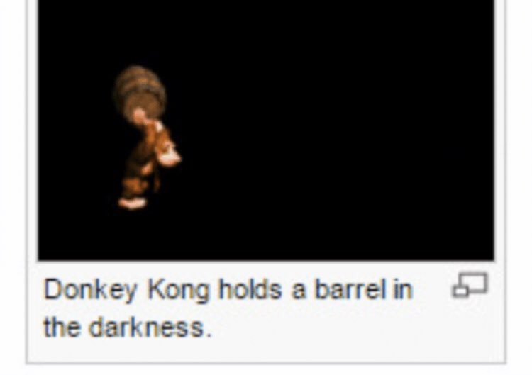 Donkey Kong Holding Barrel