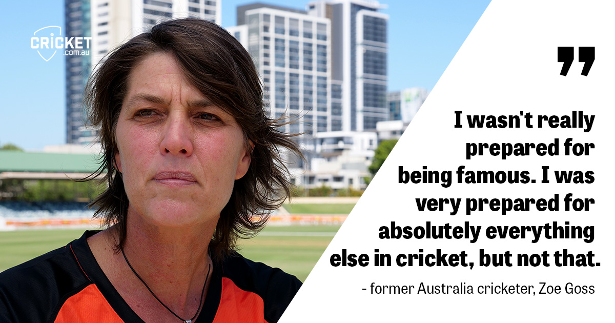 The cricket career of Zoe Goss changed forever on December 18, 1994 ...