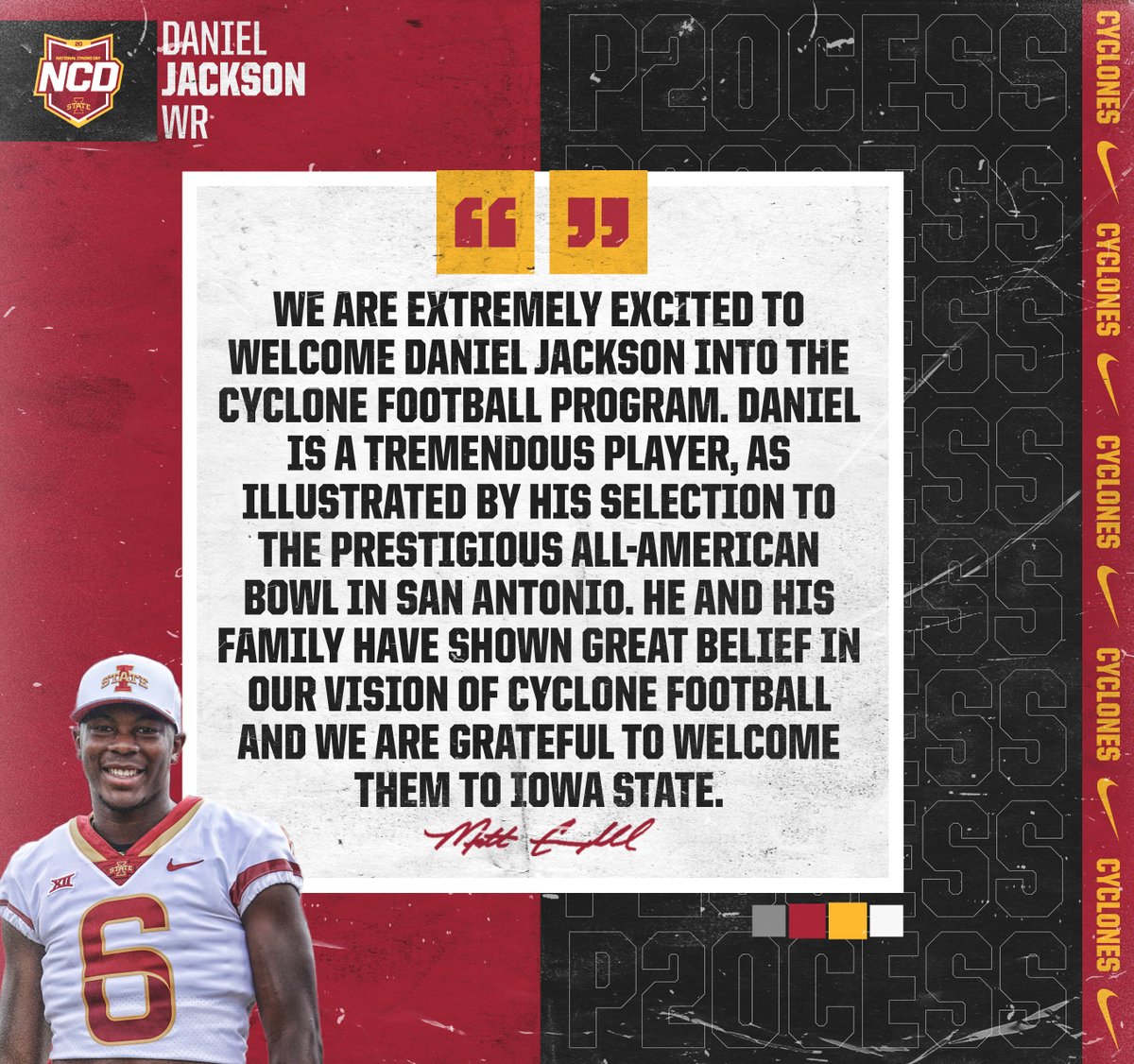 2020 3* WR Daniel Jackson commits to Iowa State : r/CFB