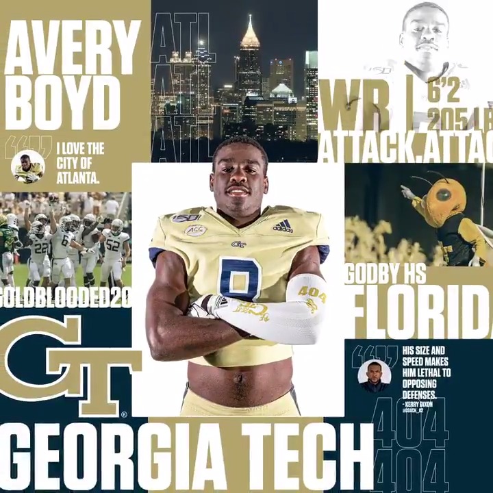 2020 3* WR Avery Boyd Signs to Georgia Tech : r/CFB
