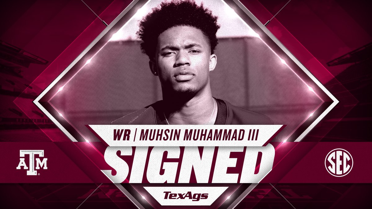 2020 4* WR Mushin Muhammad III signs with Texas A&M : r/CFB