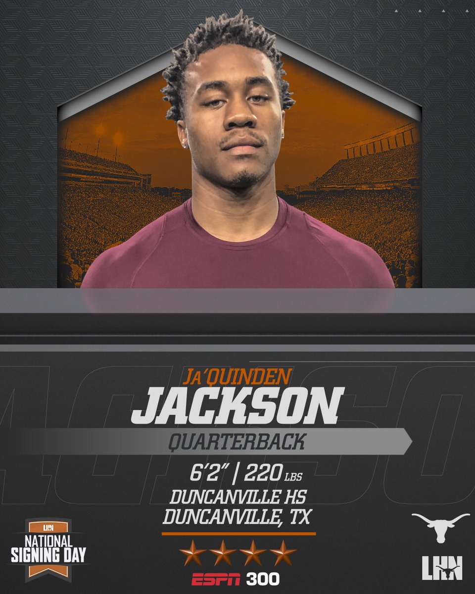 2020 4* ATH Ja’Quinden Jackson signs with Texas : r/CFB