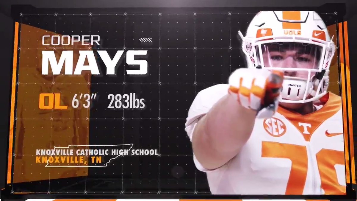 2020 4* OC Cooper Mays signs with Tennessee : r/CFB